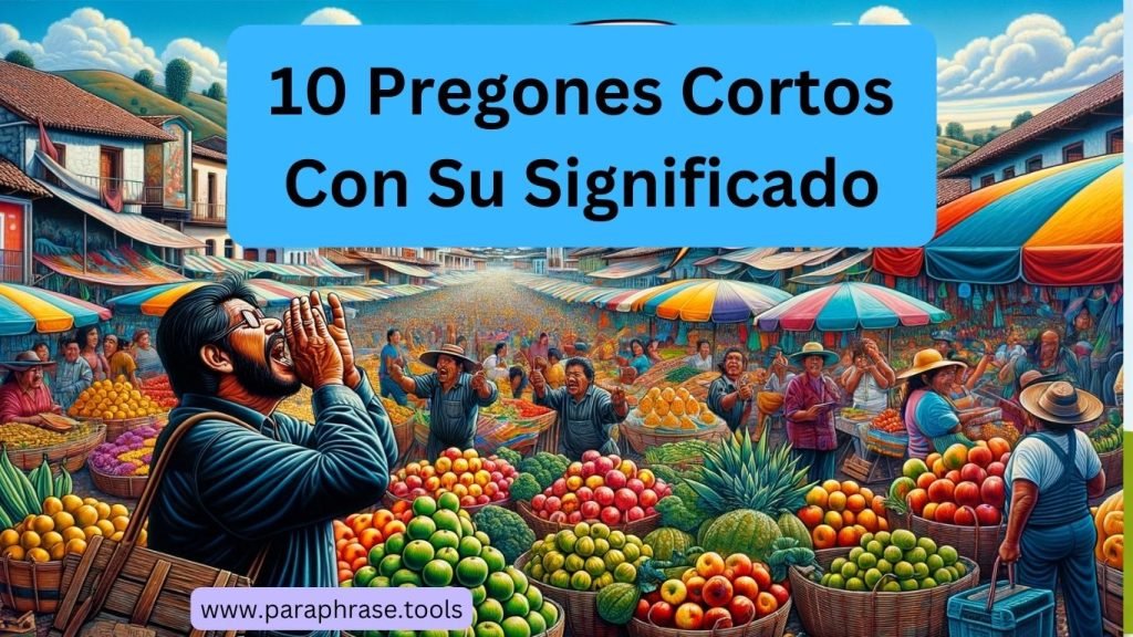10 Pregones Cortos Con Su Significado: Una Mirada al Pasado - Paráfrasis