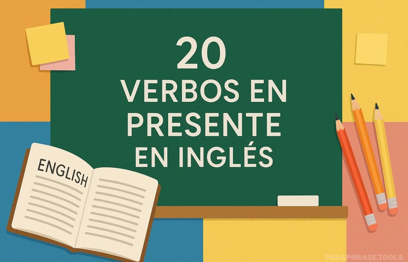 20 Verbos en Presente en Inglés con Ejemplos Claros - Paráfrasis