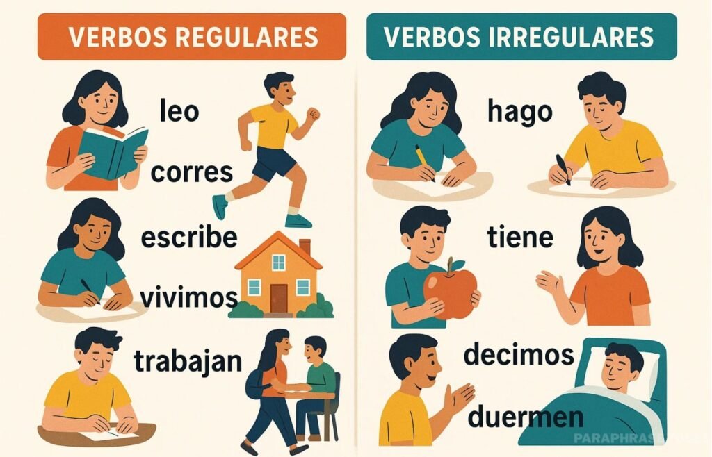 50 Verbos En Presente Indicativo con Ejemplos y Explicación